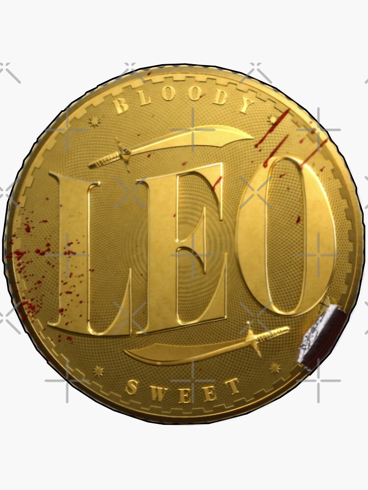 "Leo - bloody sweet thalapathy vijay 67 movie title" Sticker for Sale ...