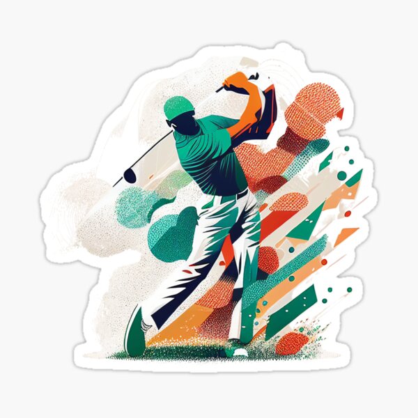 "Golf Swing " Sticker for Sale by MedBruh | Redbubble