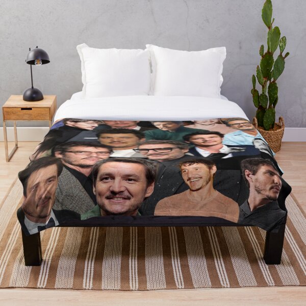 "pedro pascal photo collage " Throw Blanket for Sale by mahmoudrakha ...