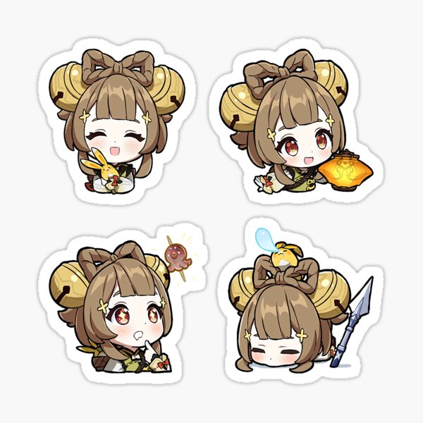 "Yaoyao Pack | Genshin Impact" Sticker for Sale by sunichan | Redbubble
