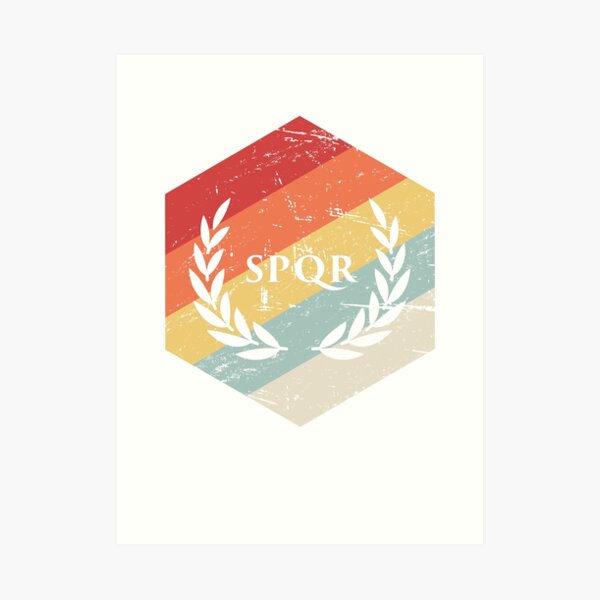 "Retro Roman Empire SPQR Icon" Art Print by ethandirks | Redbubble