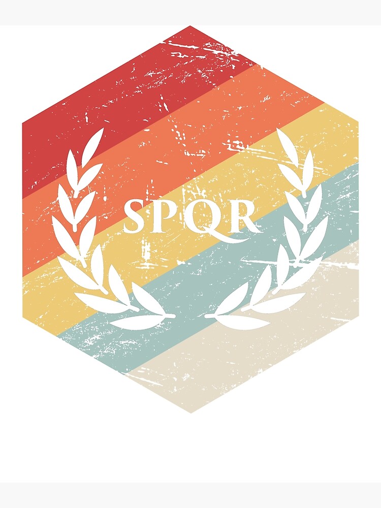 "Retro Roman Empire SPQR Icon" Art Print by ethandirks | Redbubble