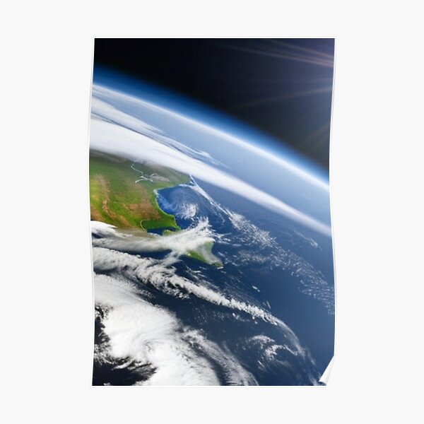 "Earth from Space" Poster for Sale by MtWoodsonSales | Redbubble