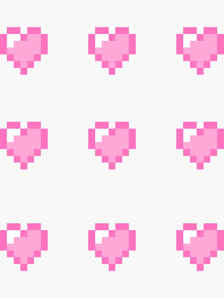 "Pastel Pink Pixel Heart 9 Value Pack (Valentine's Day Special Gift ...