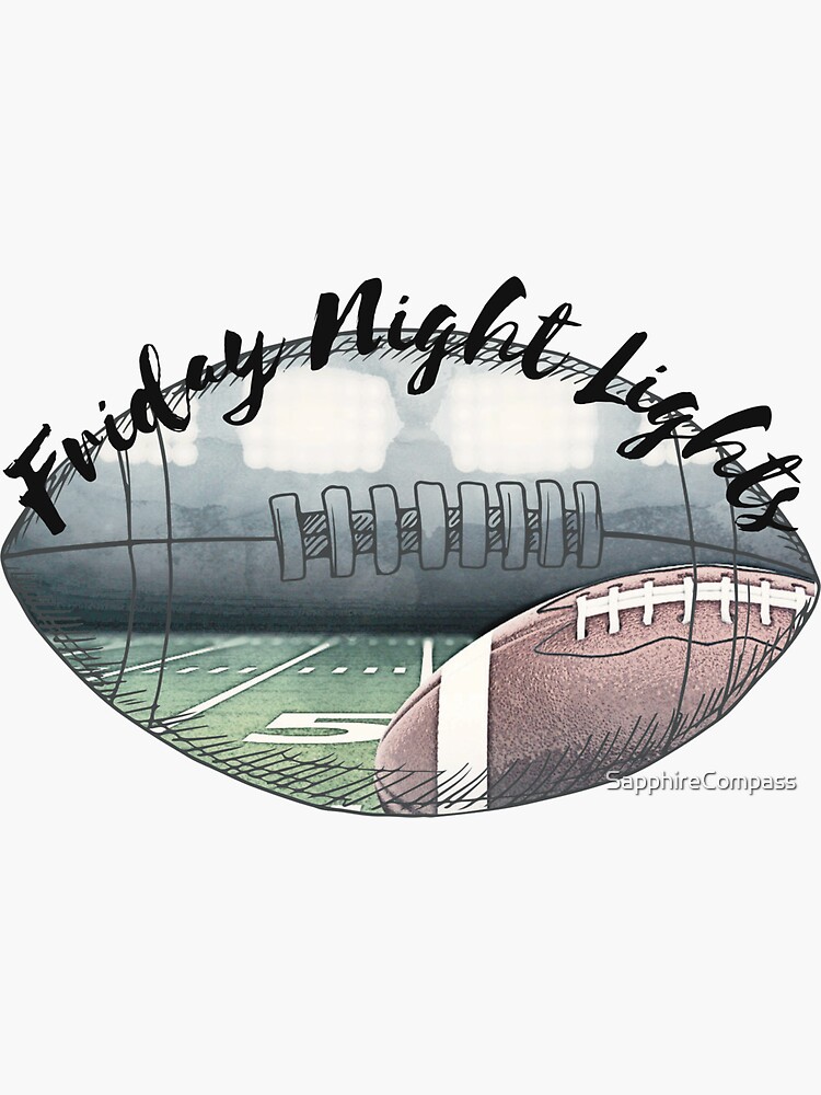 "Football Friday Night Lights" Sticker for Sale by SapphireCompass ...