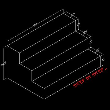 "DARK STEP BY STEP" Sticker for Sale by arch-and-magic | Redbubble