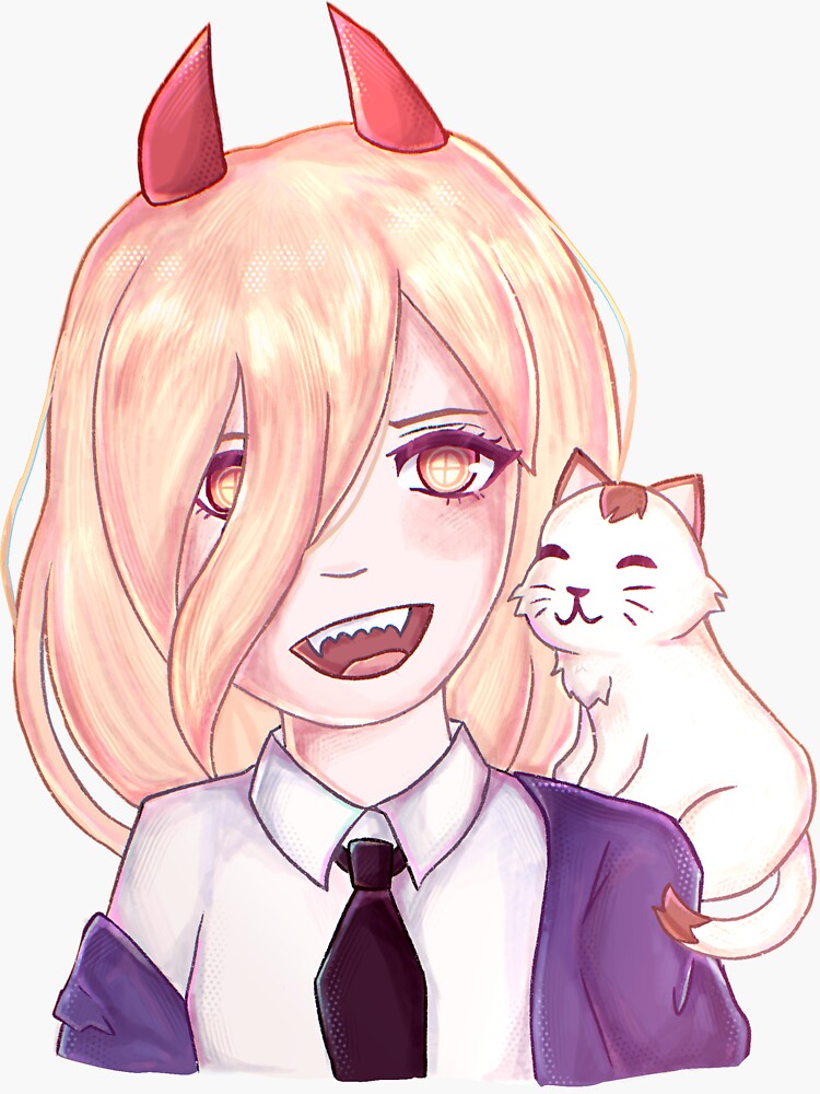 "Power - CSM " Sticker for Sale by Emi-exe | Redbubble