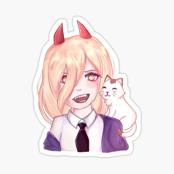 "Power - CSM " Sticker for Sale by Emi-exe | Redbubble