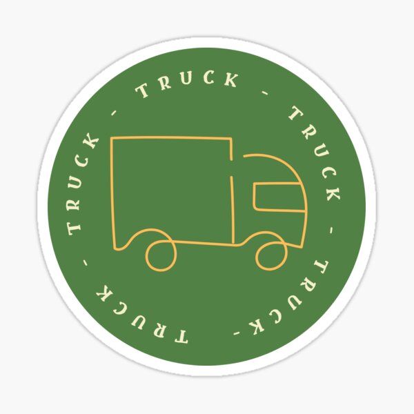 "Truck - truck - truck - truck" Sticker for Sale by Yayis2088 | Redbubble
