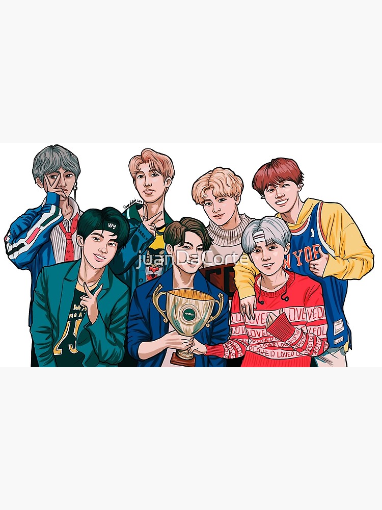 "BTS with his Trophy" Poster by juanDaCorte | Redbubble