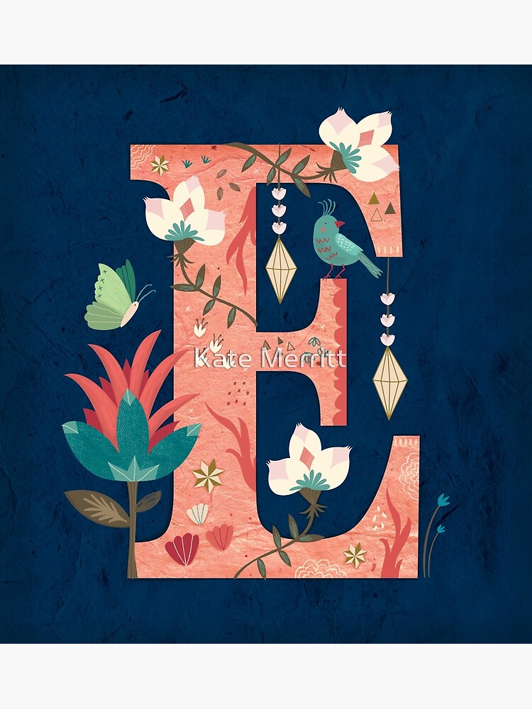 "Letter E" Art Print by KateMerrittshop | Redbubble
