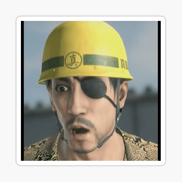 "Yakuza Goro Majima" Sticker for Sale by Waffalz420 | Redbubble
