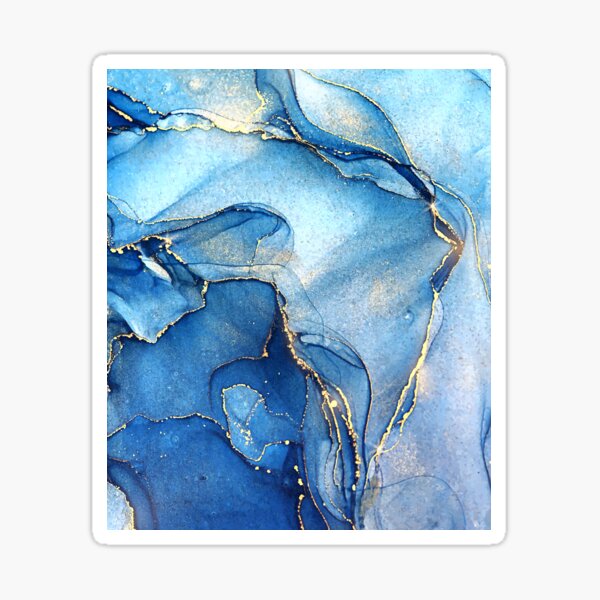 "navy blue liquid watercolor background" Sticker for Sale by artlaila ...