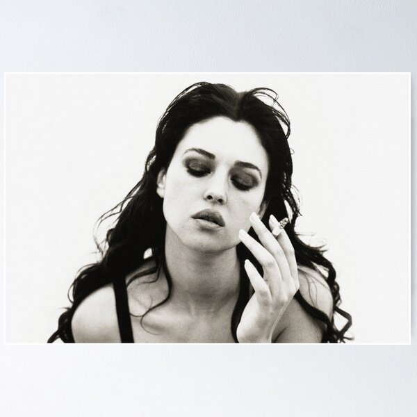 "Vintage Smoking Hot Female Fashion Model, Black and White Famous ...