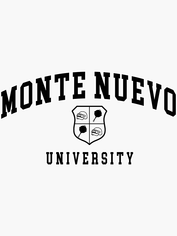 "University of Monte Nuevo." Sticker for Sale by EduOjeda55 | Redbubble