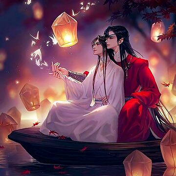 "Blessing Official from heaven Butterflies and lanterns" Poster by Zhan ...