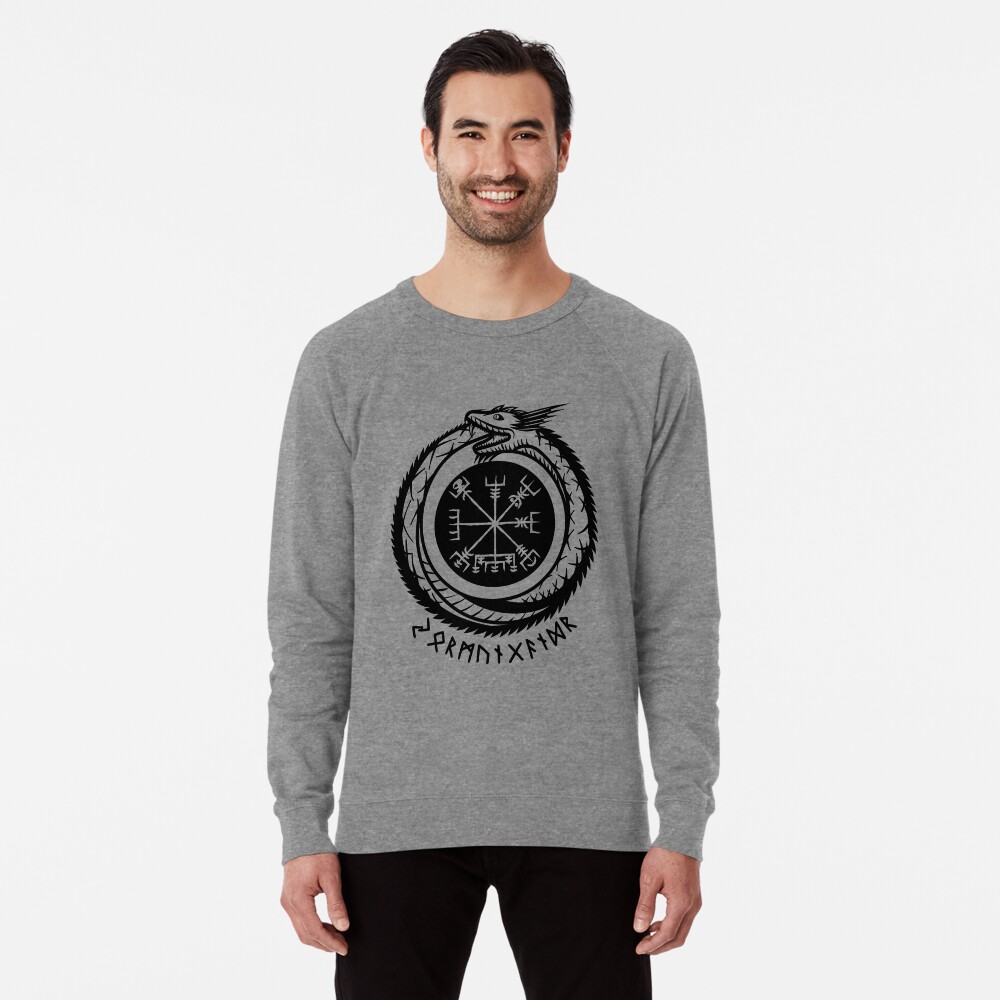 " Jormungandr - Norse Mythology - runic compass" Sticker for Sale by ...