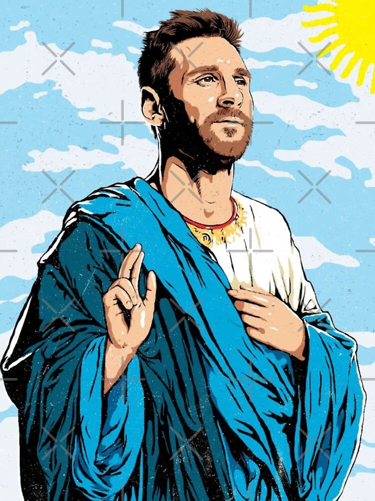 "messi god" Sticker by Flashroom | Redbubble