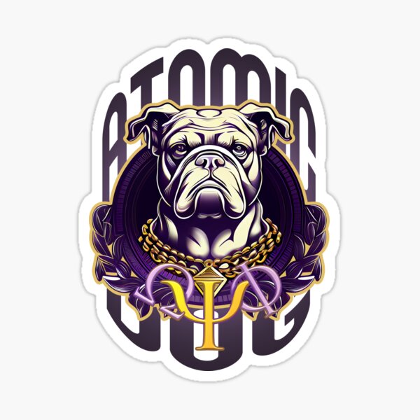 "Omega Psi Phi - Atomic Dog" Sticker for Sale by mrmydell | Redbubble