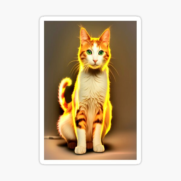 "Electric Kitty" Sticker for Sale by JQ-custom100 | Redbubble