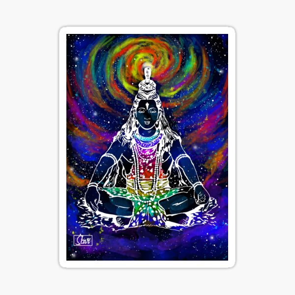 "Shiva ( Hindu )" Sticker by artbysavi | Redbubble
