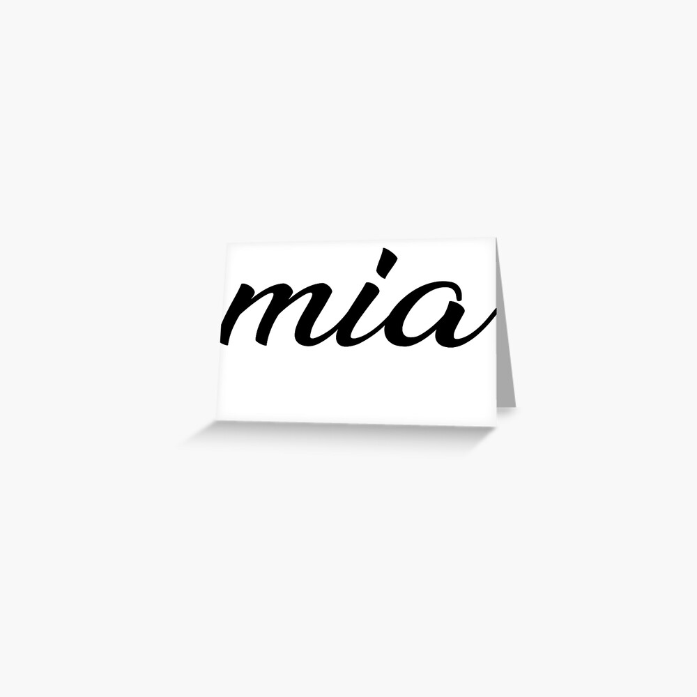 "Mia Name " Sticker for Sale by ProjectX23 | Redbubble