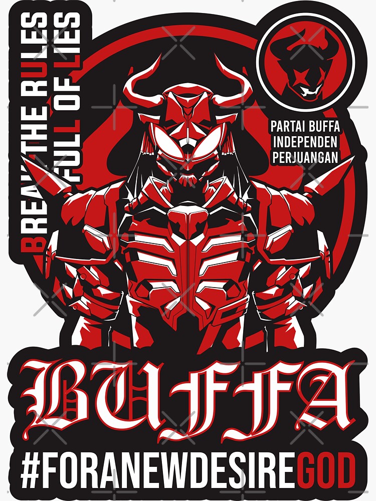 "PBIP Kamen Rider Buffa For Desire God" Sticker for Sale by ChaosK ...