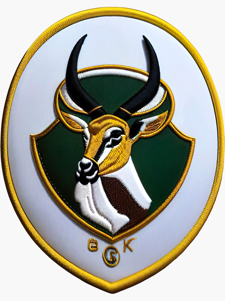 "Springbok badge" Sticker for Sale by SimonSaysStuff | Redbubble