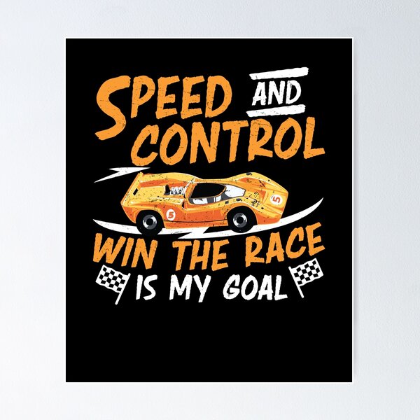 "Slot Car Racing Speed And Control Rc Cars" Poster for Sale by David ...