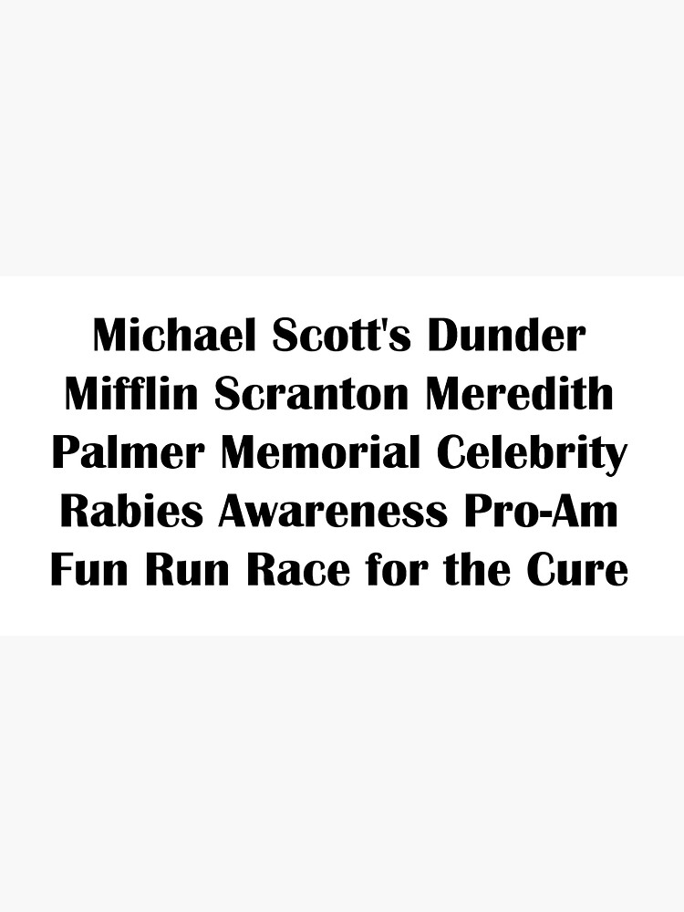 "The Office Michael Scott Fun Run" Sticker for Sale by snorinlauren ...