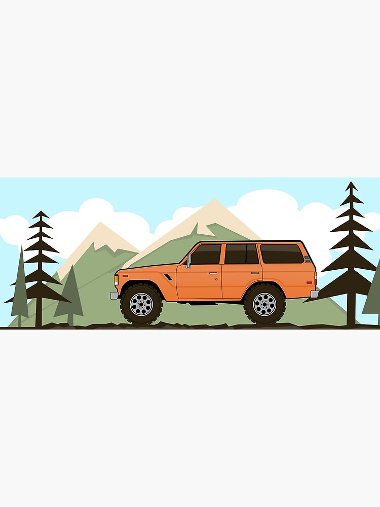 "Fj60 Land Cruiser retro" Art Print for Sale by -oddlyeven- | Redbubble