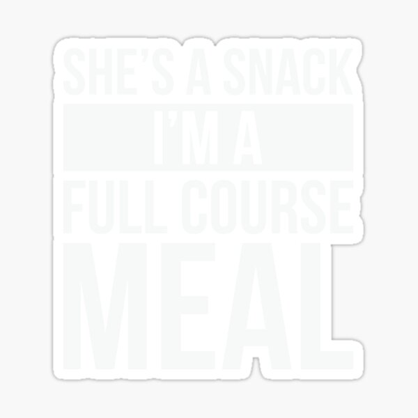 "Full Course Meal" Sticker for Sale by DJBALOGH | Redbubble