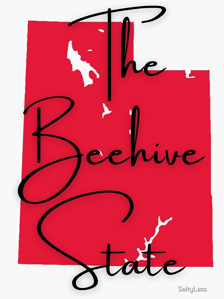 "Utah | The Beehive State | State Nicknames Series" Sticker for Sale by SaltyLass | Redbubble