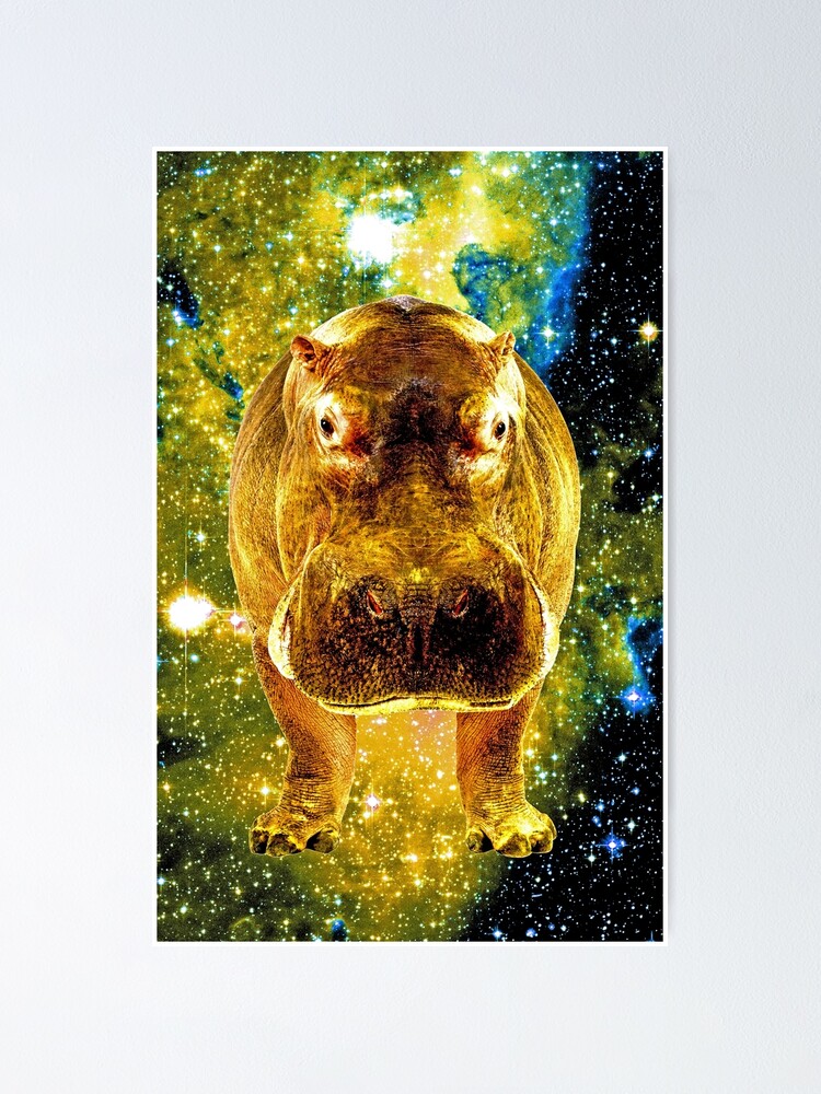 "Space Hippo" Poster for Sale by lord-sativa | Redbubble