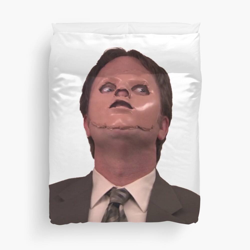 "Dwight Schrute - Skin Mask" Duvet Cover for Sale by TossedSweetCorn ...