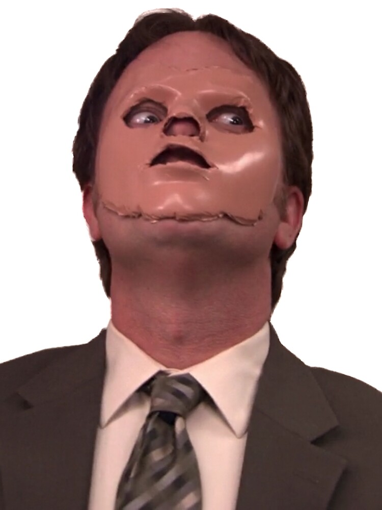 "Dwight Schrute - Skin Mask" Scarf for Sale by TossedSweetCorn | Redbubble