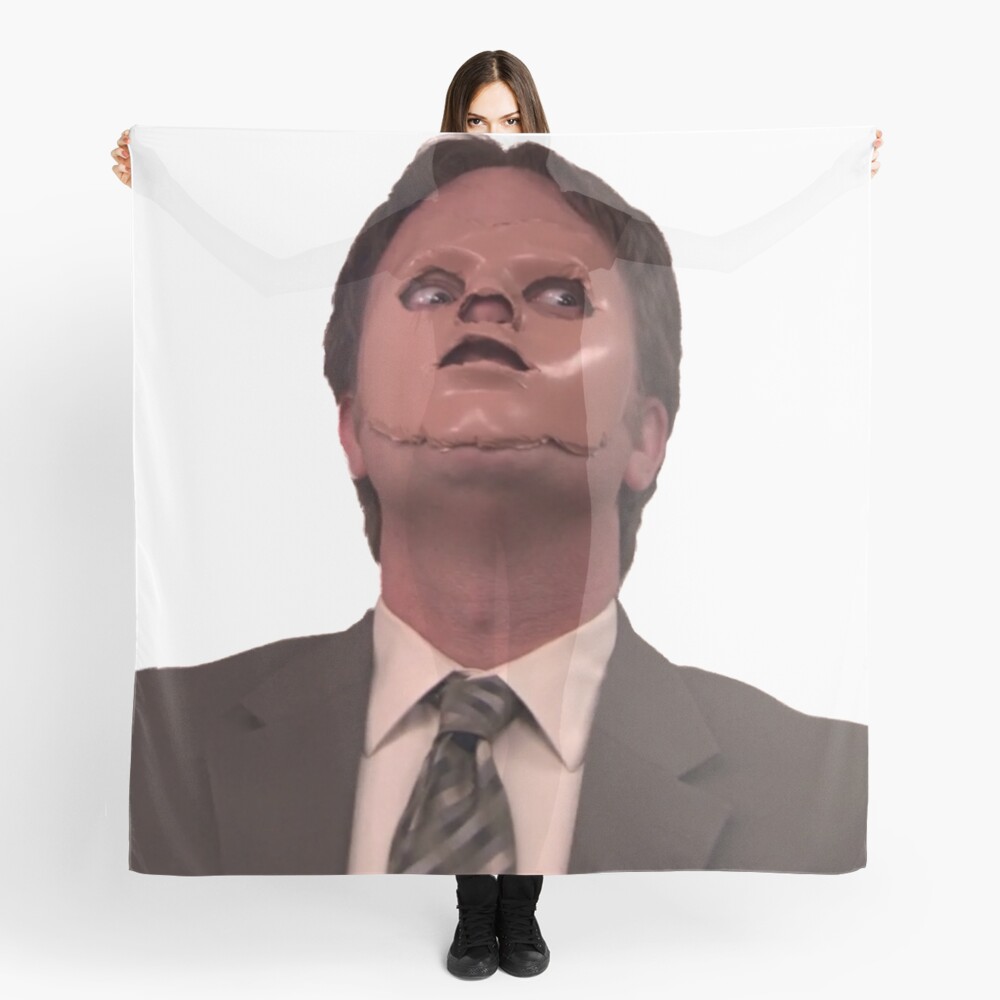 "Dwight Schrute - Skin Mask" Scarf for Sale by TossedSweetCorn | Redbubble