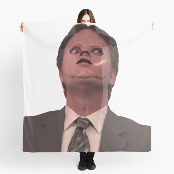 "Dwight Schrute - Skin Mask" Scarf for Sale by TossedSweetCorn | Redbubble