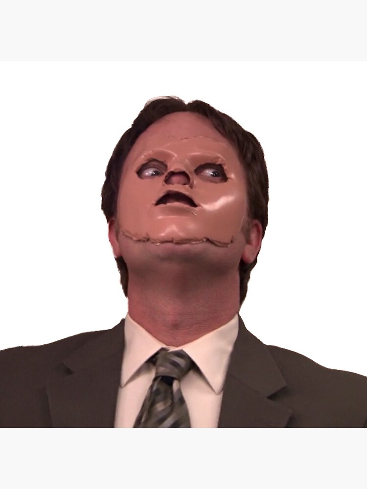"Dwight Schrute - Skin Mask" Clock for Sale by TossedSweetCorn | Redbubble