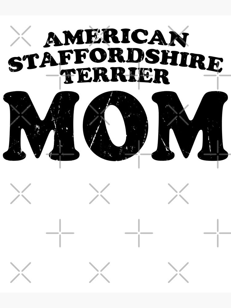 Lámina fotográfica «American Staffordshire Terrier madre perro madre ...