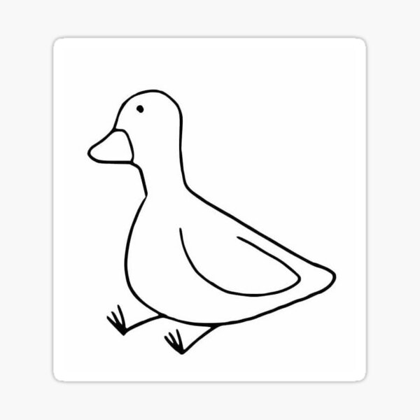 "Silly duck quack quack" Sticker for Sale by camilopinhon | Redbubble