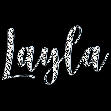"Layla name, Dalmatian pattern Layla first name" Sticker for Sale by ...
