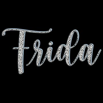 "Frida name, Dalmatian pattern Frida first name" Sticker for Sale by ...