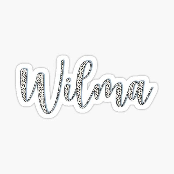 "Wilma name, Dalmatian pattern Wilma first name" Sticker for Sale by ...