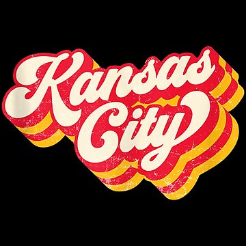 "Kansas City Football Vintage KC Missouri Retro" Sticker for Sale by ...