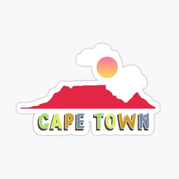 "Cape Town South Africa" Sticker for Sale by fantedesign | Redbubble