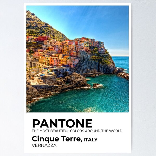 "Pantone World Series (Cinque Terre)" Poster for Sale by ...