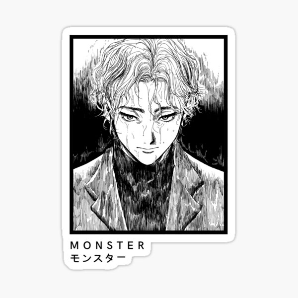 "MONSTER - Johan" Sticker for Sale by ANIMEMANGA _ SHIRTS | Redbubble