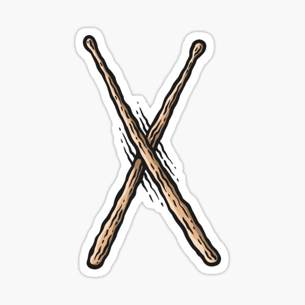 "Drumsticks" Sticker for Sale by renatokolberg | Redbubble