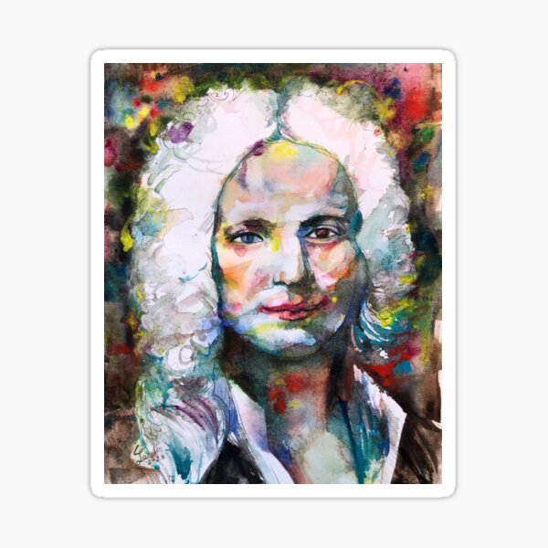 "ANTONIO VIVALDI watercolor portrait" Sticker for Sale by lautir ...